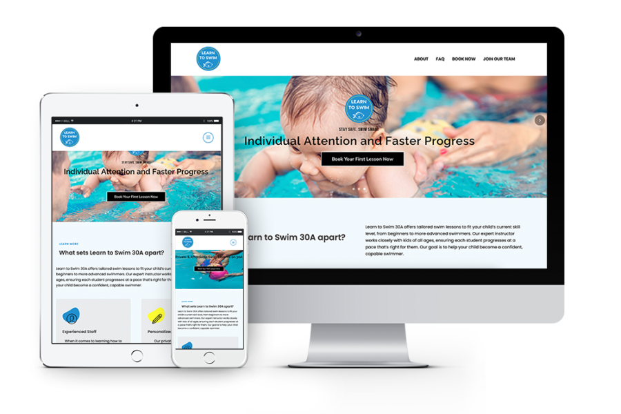 Learn to Swim 30a Website - CEB Design Studio